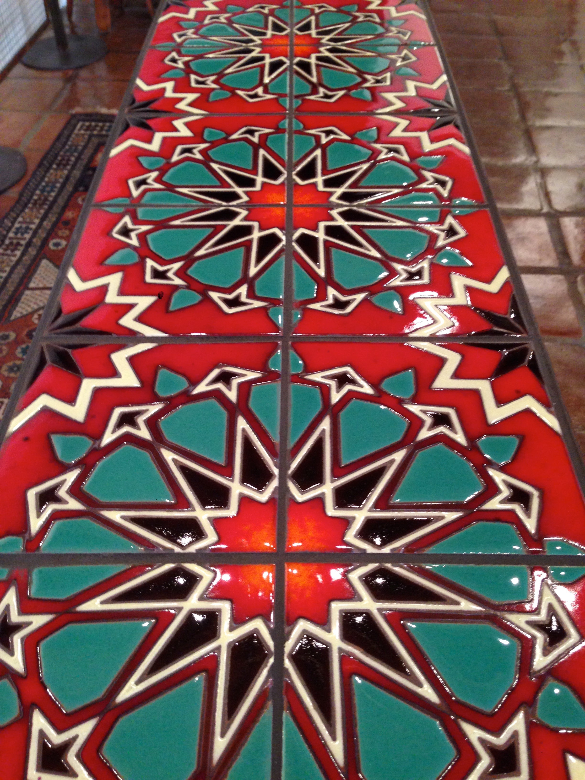 Red Alhambra Sofa Table – Carly Quinn Designs