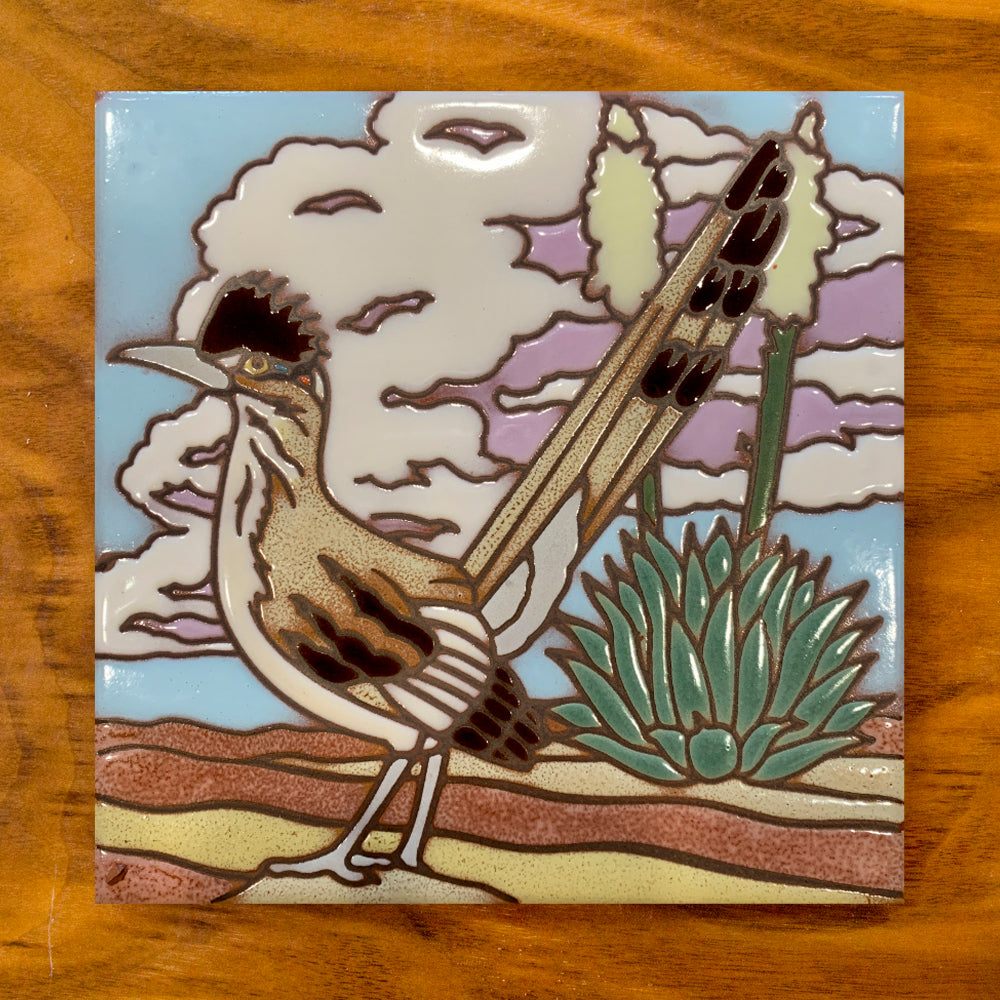 6"x6" Roadrunner Tile | Hand Glazed Ceramic Trivet or Wall Art ...