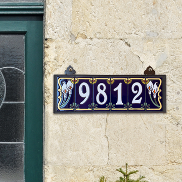 Custom Tile House Numbers, Framed Address Numbers – Carly Quinn Designs