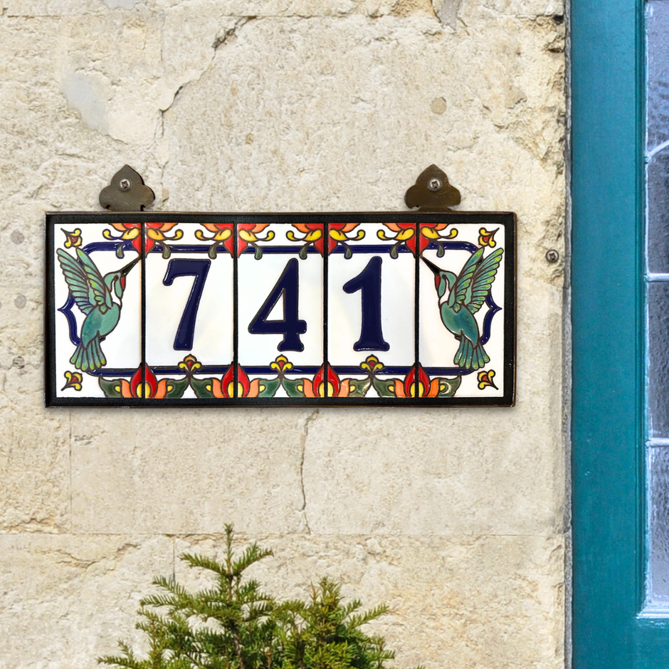 Custom Tile House Numbers, Framed Address Signs – Carly Quinn Designs