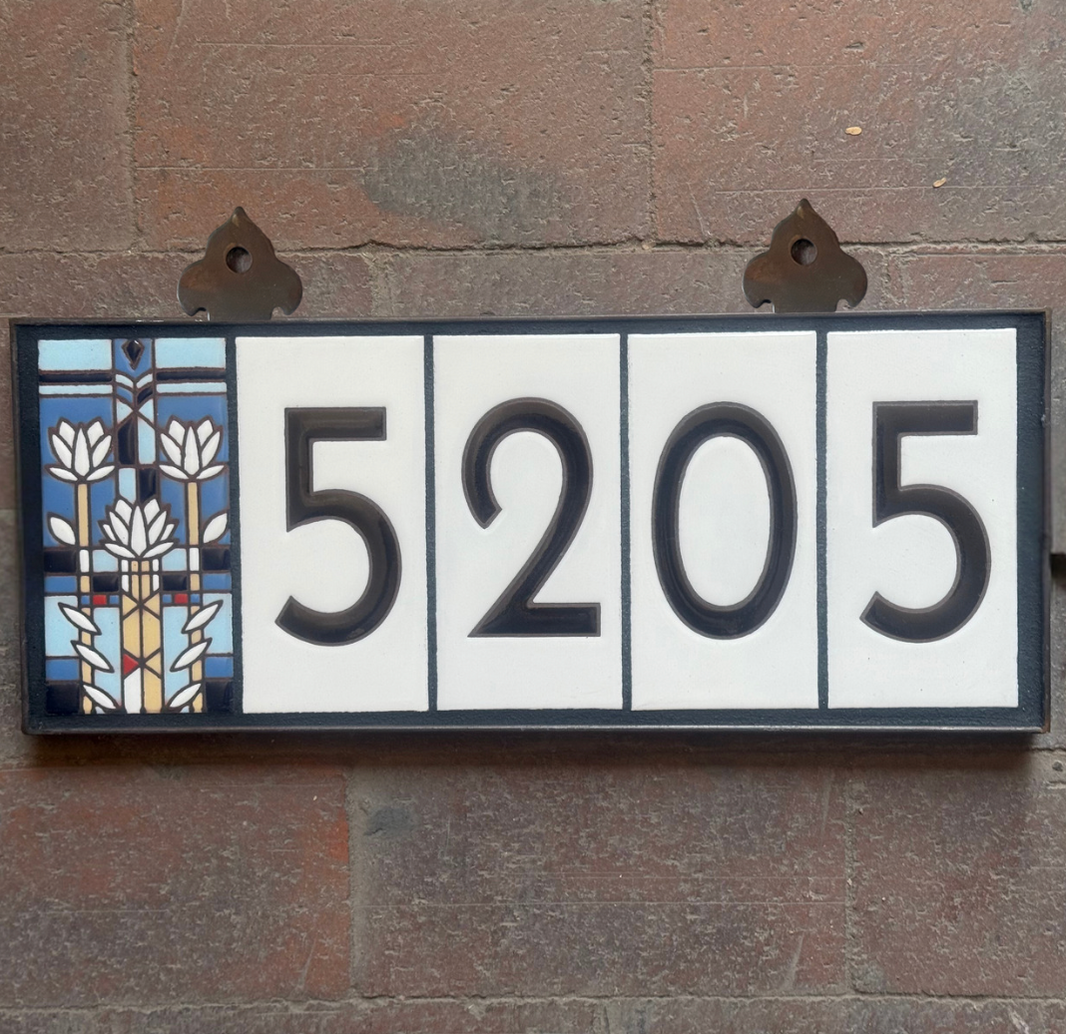 Custom Tile House Numbers, Framed Address Signs – Carly Quinn Designs