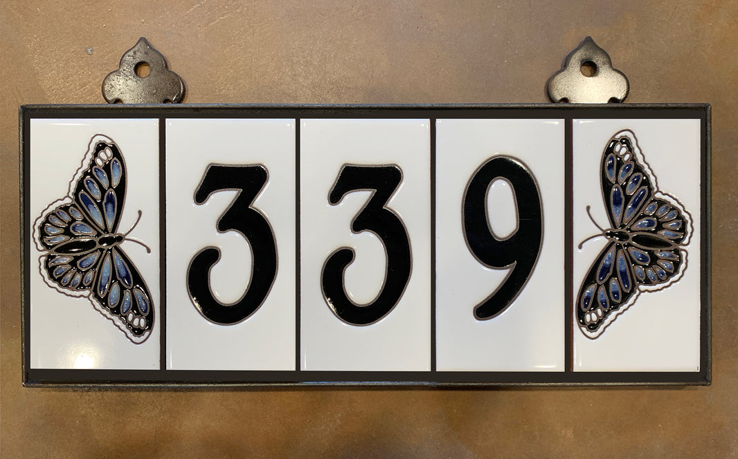 Custom Tile House Numbers, Framed Address Signs – Carly Quinn Designs